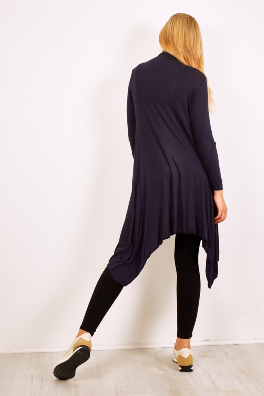 Navy Waterfall Cardigan | justyouroutfit